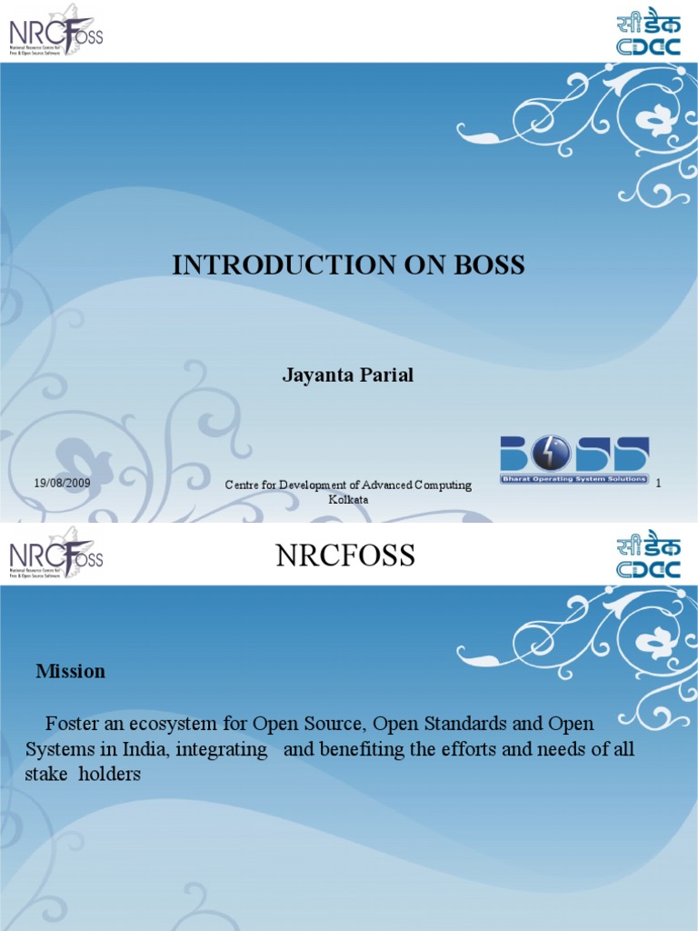 BOSS Introduction | PDF | Computing | Free Software