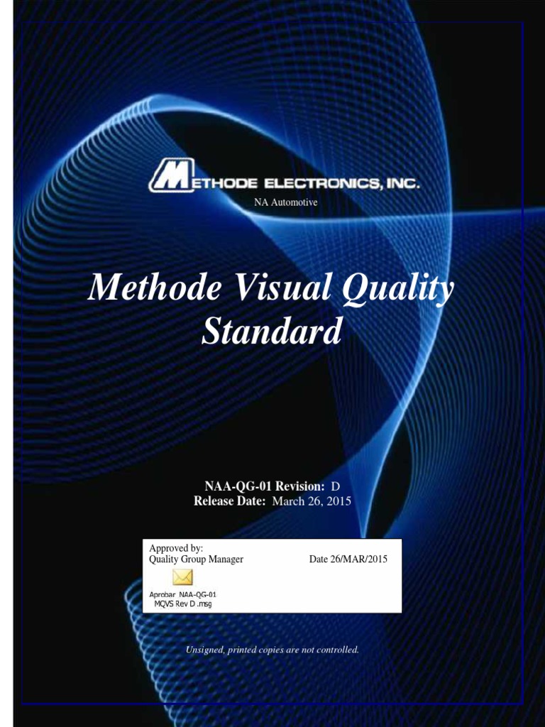NAA-QG-01 Methode Visual Quality Standard Rev D PDF | PDF