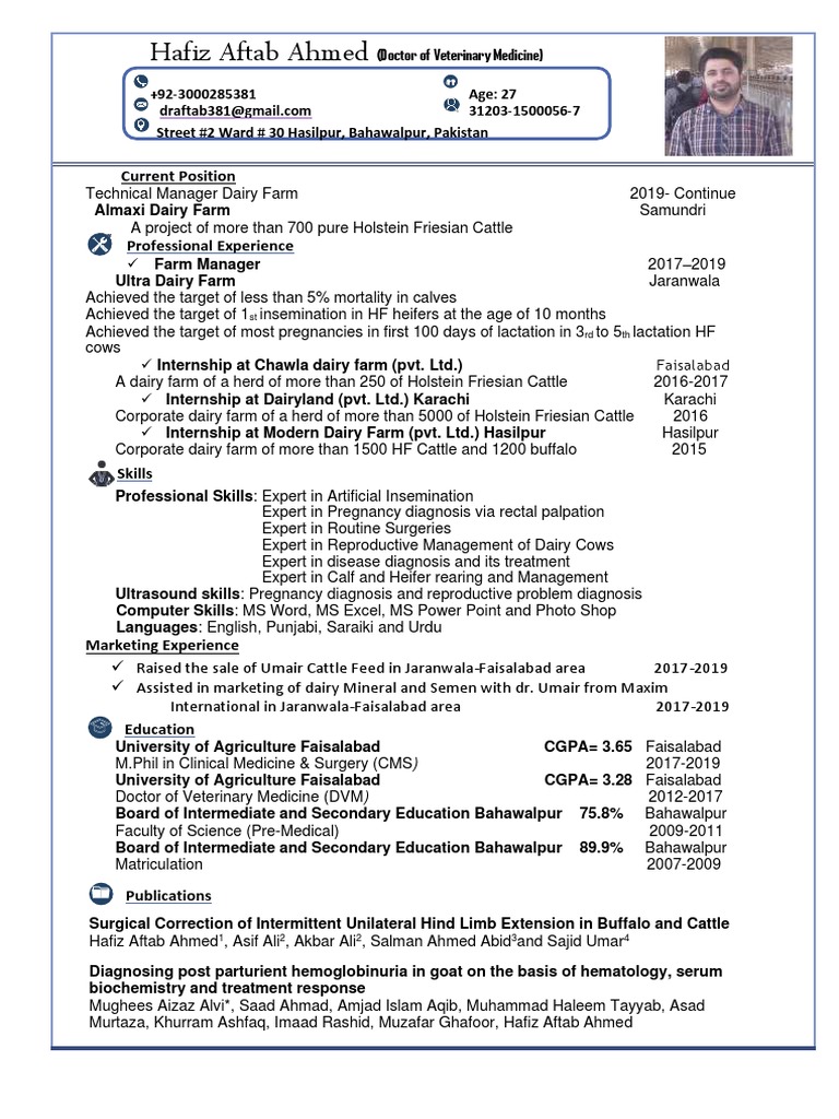 DR Aftab CV K.K | PDF