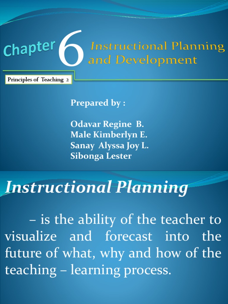 Effective Instructional Planning Strategies | PDF