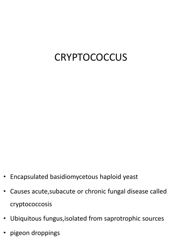 CRYPTOCOCCUS | PDF