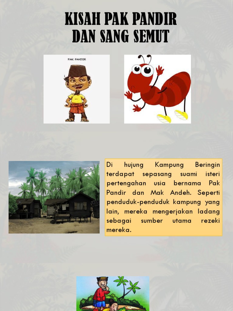 Kisah Pak Pandir Dan Sang Semut | PDF