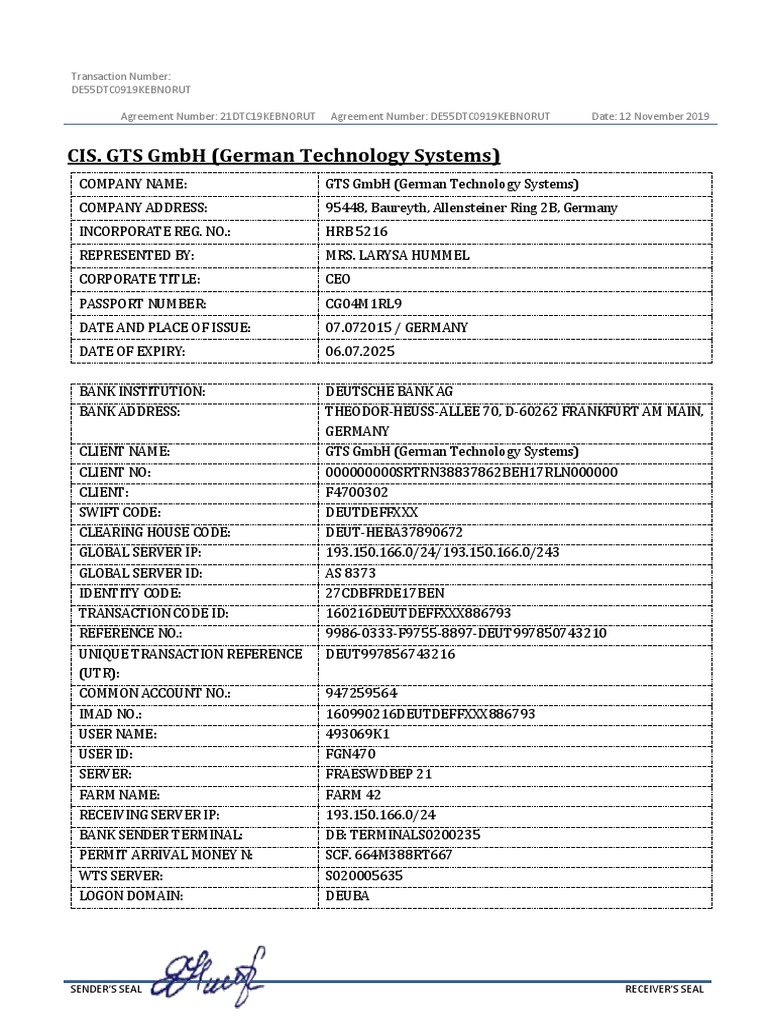 1 CIS GTS GMBH | PDF