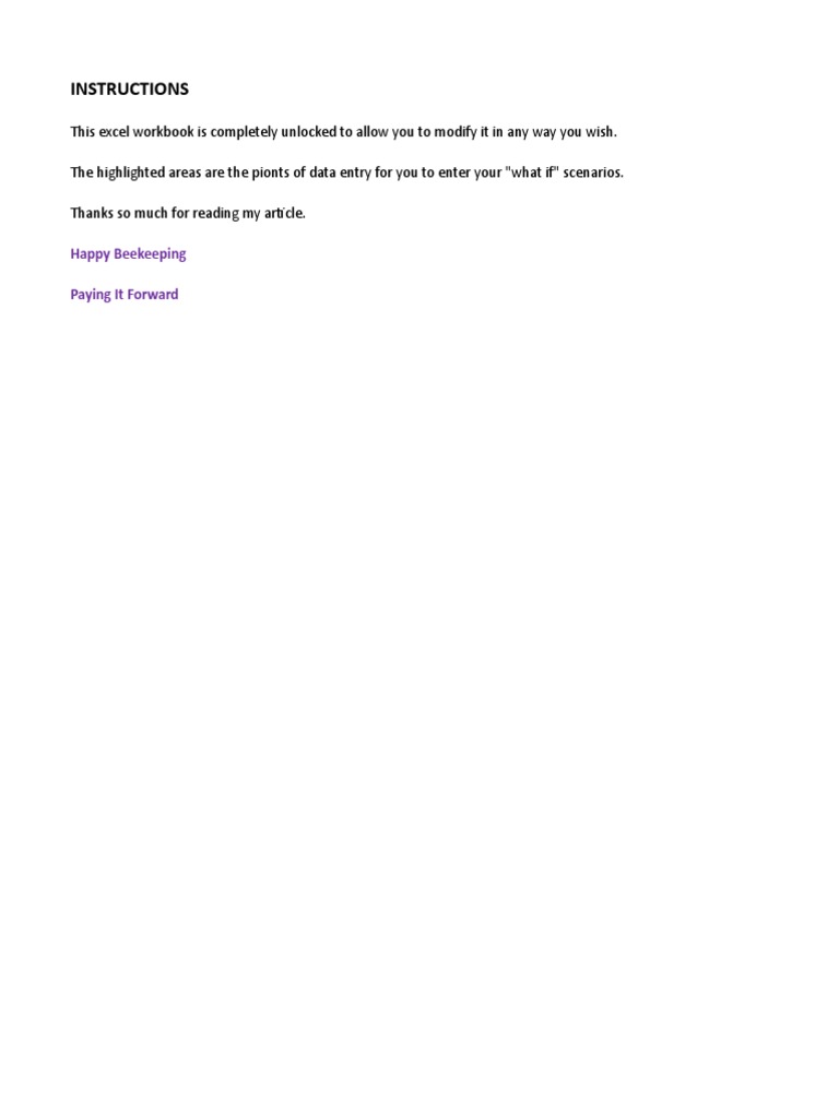 Beekeeping Business Plan Template | PDF