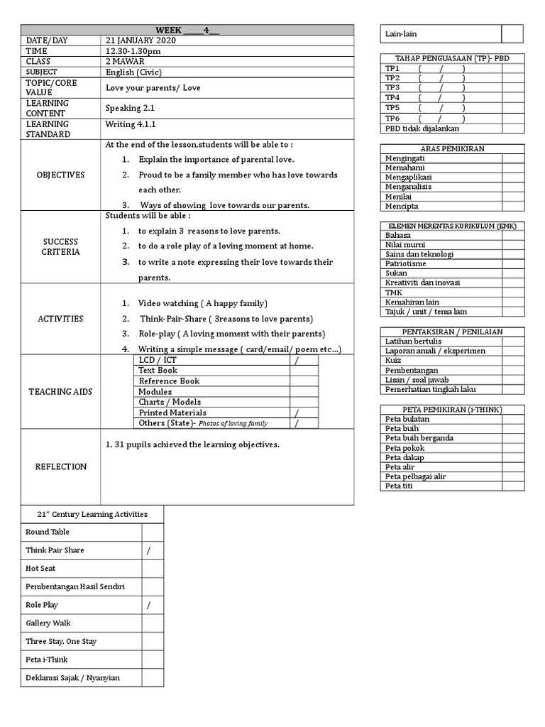 Jun F2 (Love) Civic Lesson Plan | PDF