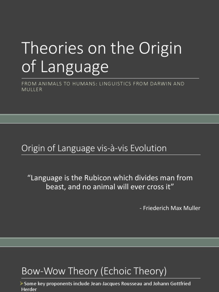 Theories of Language | PDF