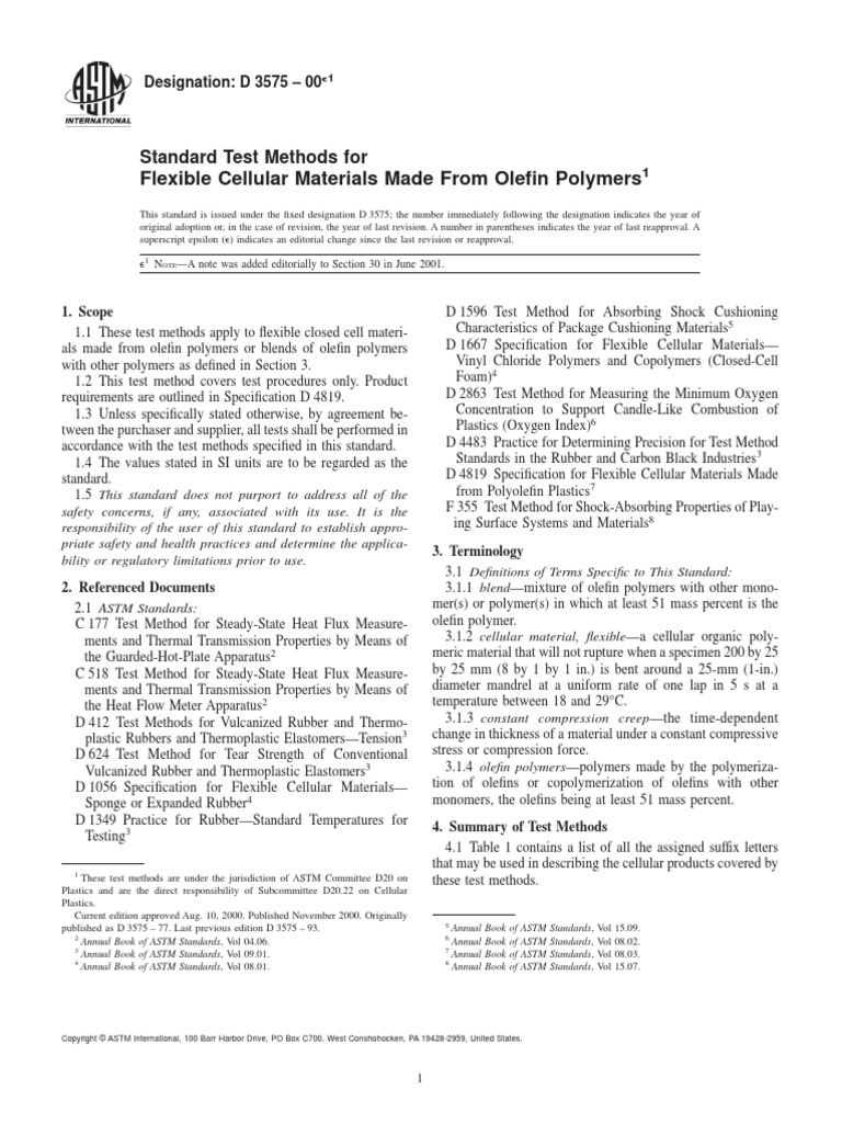 Astm D-3575 PDF | PDF