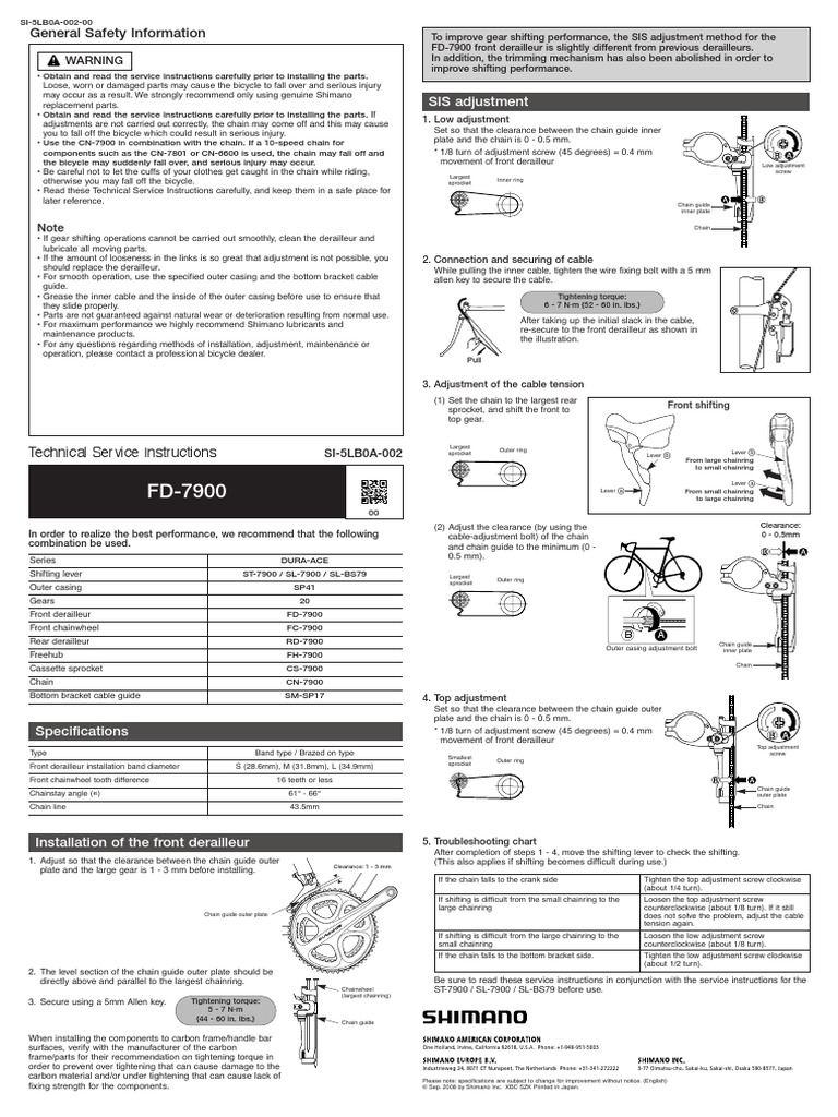 Manual FD 7900 EN | PDF
