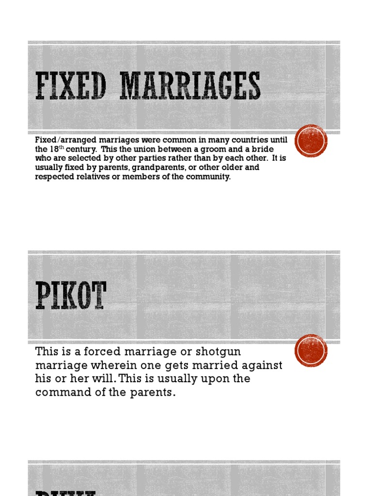 Fixed MARRIAGE | PDF