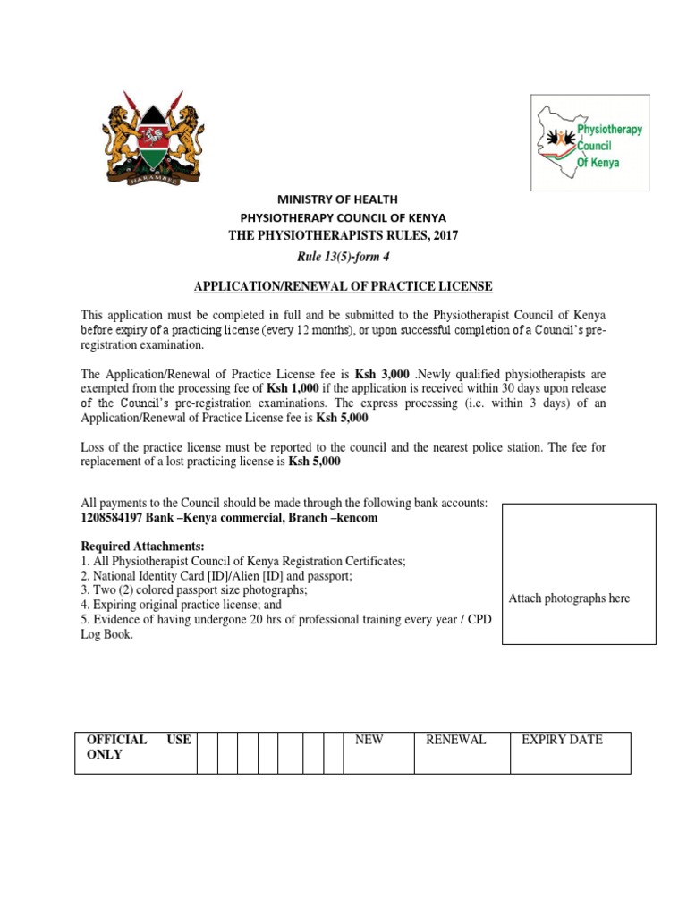 Renew Your Physiotherapy License | PDF