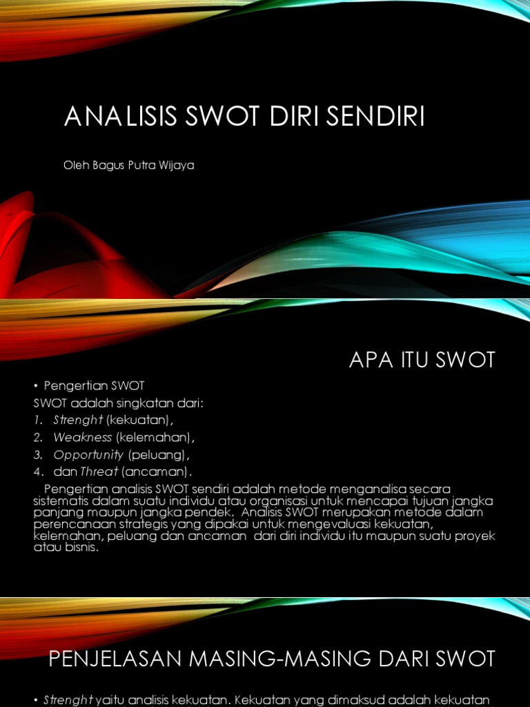 Analisis Swot Diri Sendiri | PDF