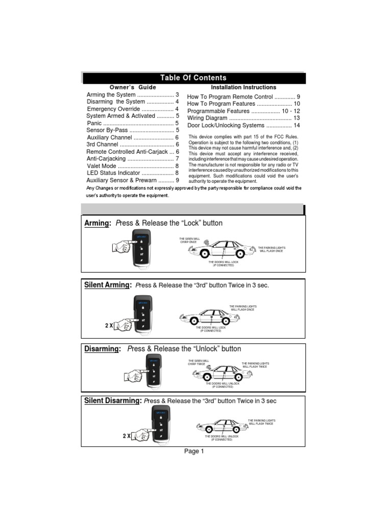 Manual Alarma Carro | PDF