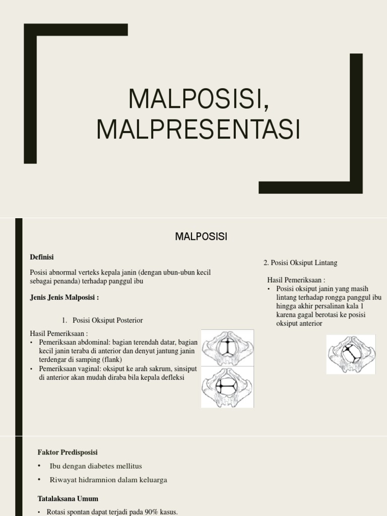 Malposisi Malpresentasi | PDF