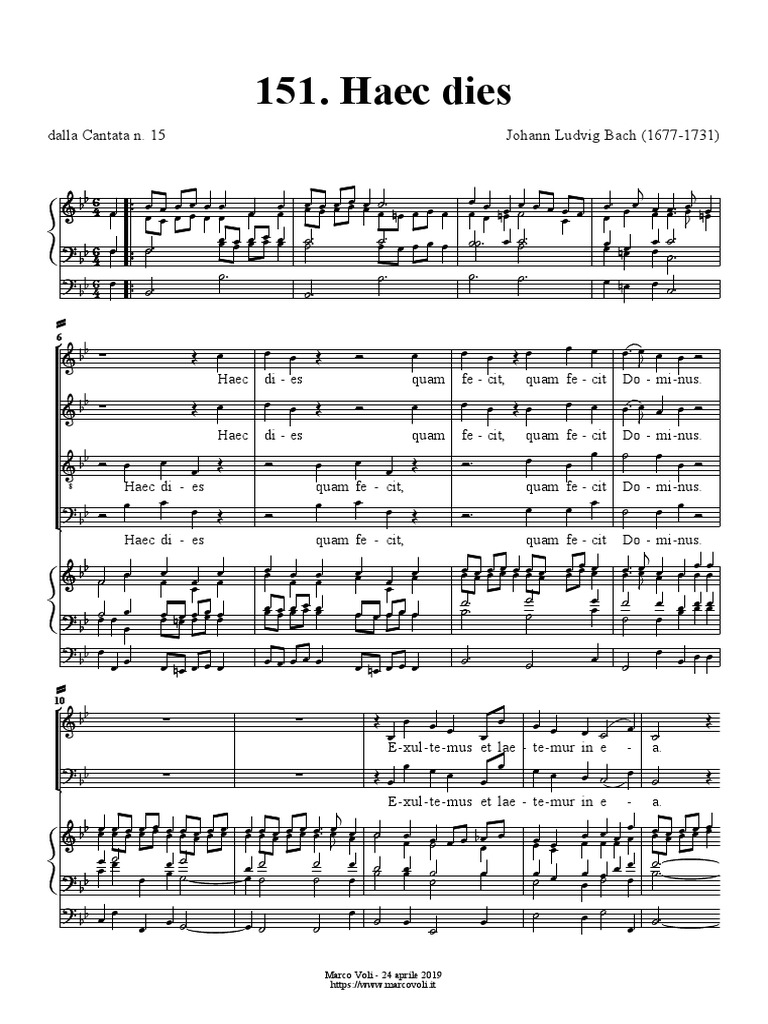Haec Dies - Bach | PDF