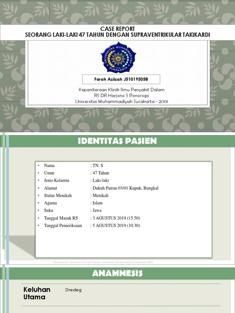 Case Report SVT | PDF
