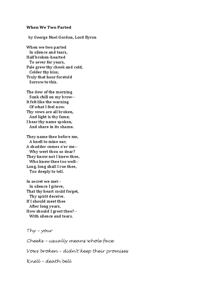 When We Two Parted | PDF