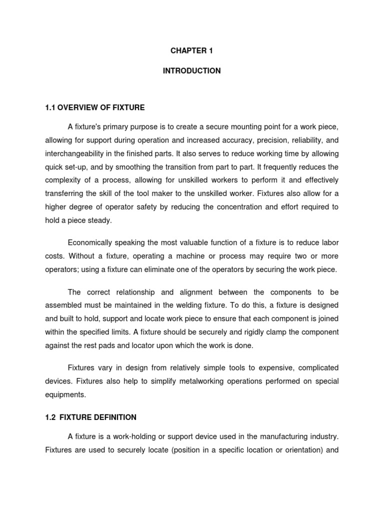 Overview of Fixturing Design | PDF