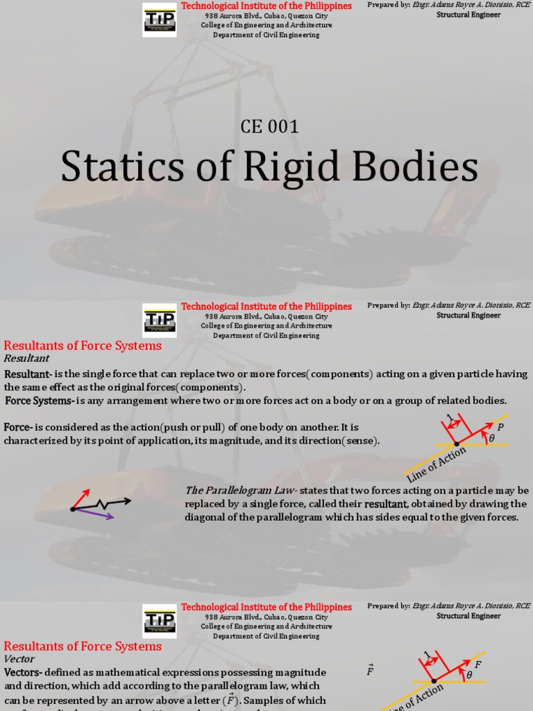 2 Resultants of Force Systems | PDF