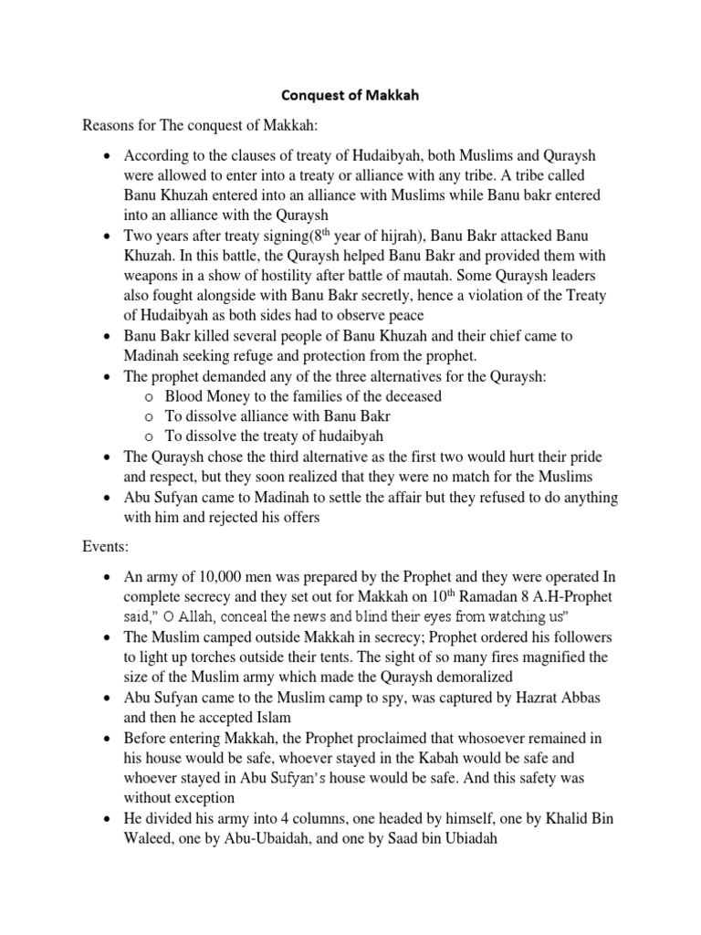 Conquest of Makkah | PDF