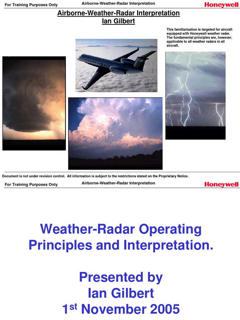Airborne Weather Radar Interpretation | Radar | Antenna (Radio)
