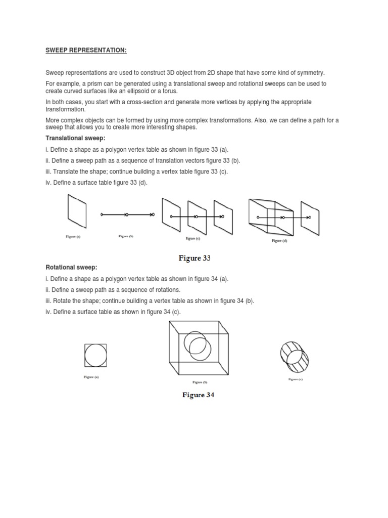 Sweep Representation | PDF