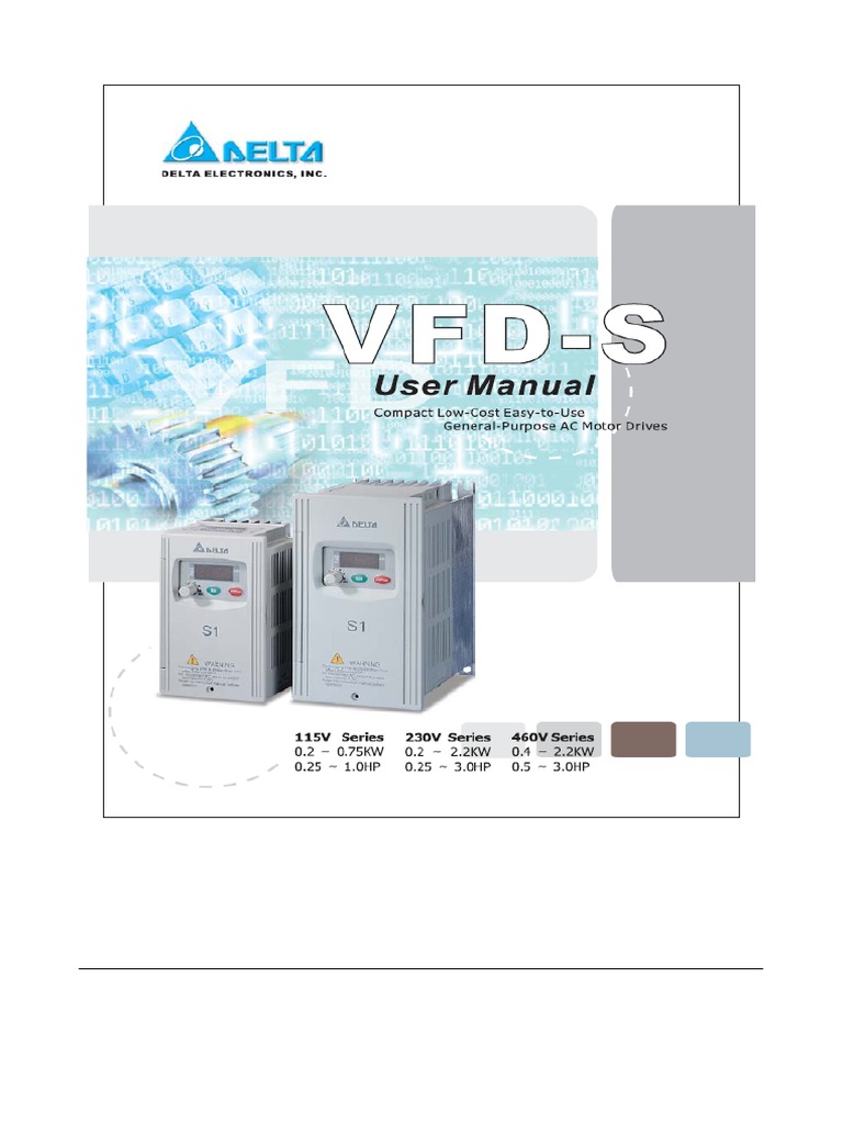 VFD-S E-Series D390-B0 Overview | PDF