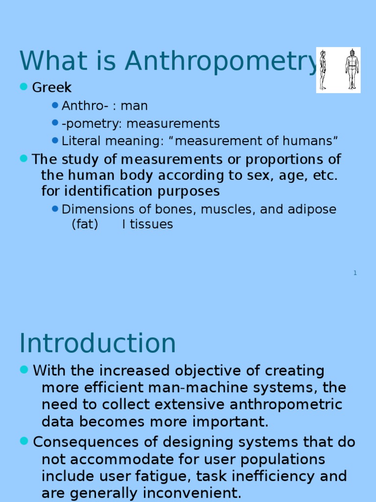 Understanding Anthropometry Basics | PDF | Anthropometry | Human Body