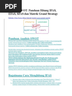 Analisis Matriks IFE dan EFE | PDF