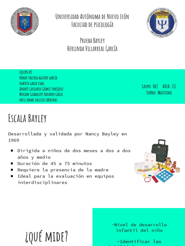 Prueba Bayley | PDF