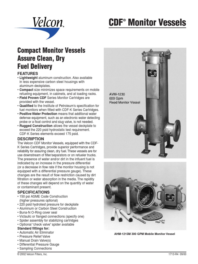 Filtros Monitor Velcon | PDF
