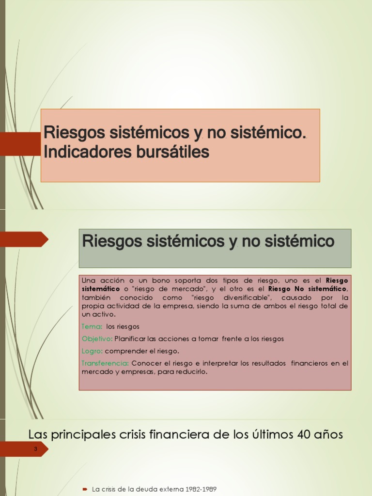 Riesgo Sistemico y No Sistemico | PDF