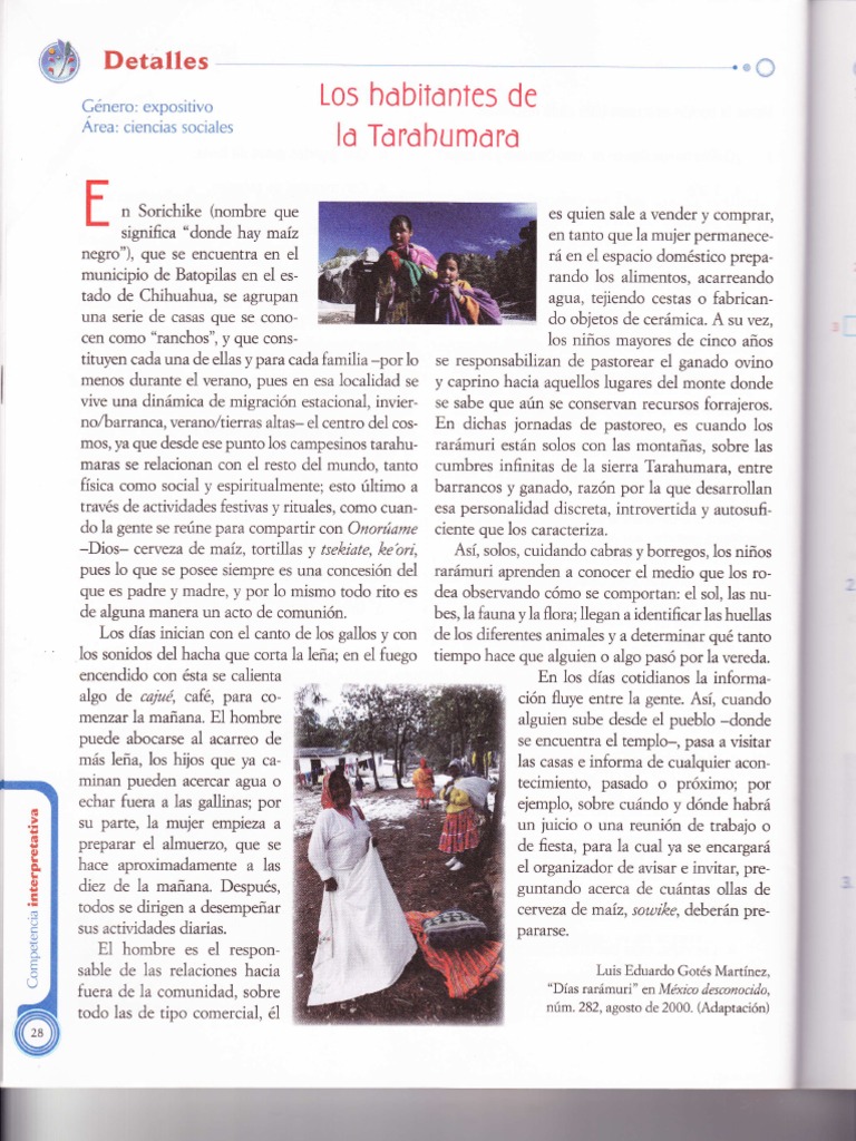 LosHabitantesdelaTarahumara 7º | PDF | Oveja | Naturaleza