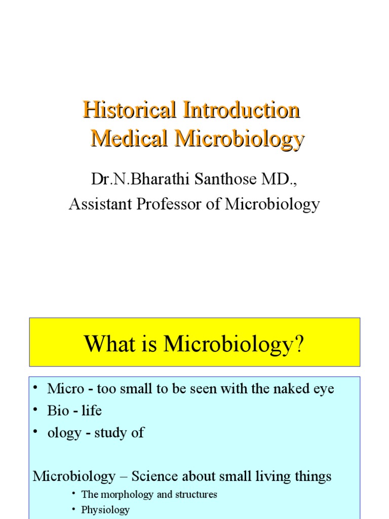 Micro History - Nbs | PDF | Microbiology | Microorganism