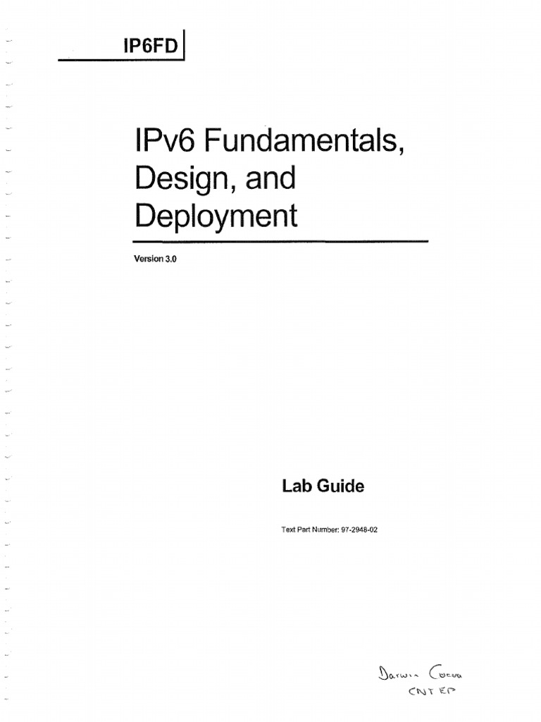 IPV6-Lab Guide PDF | PDF