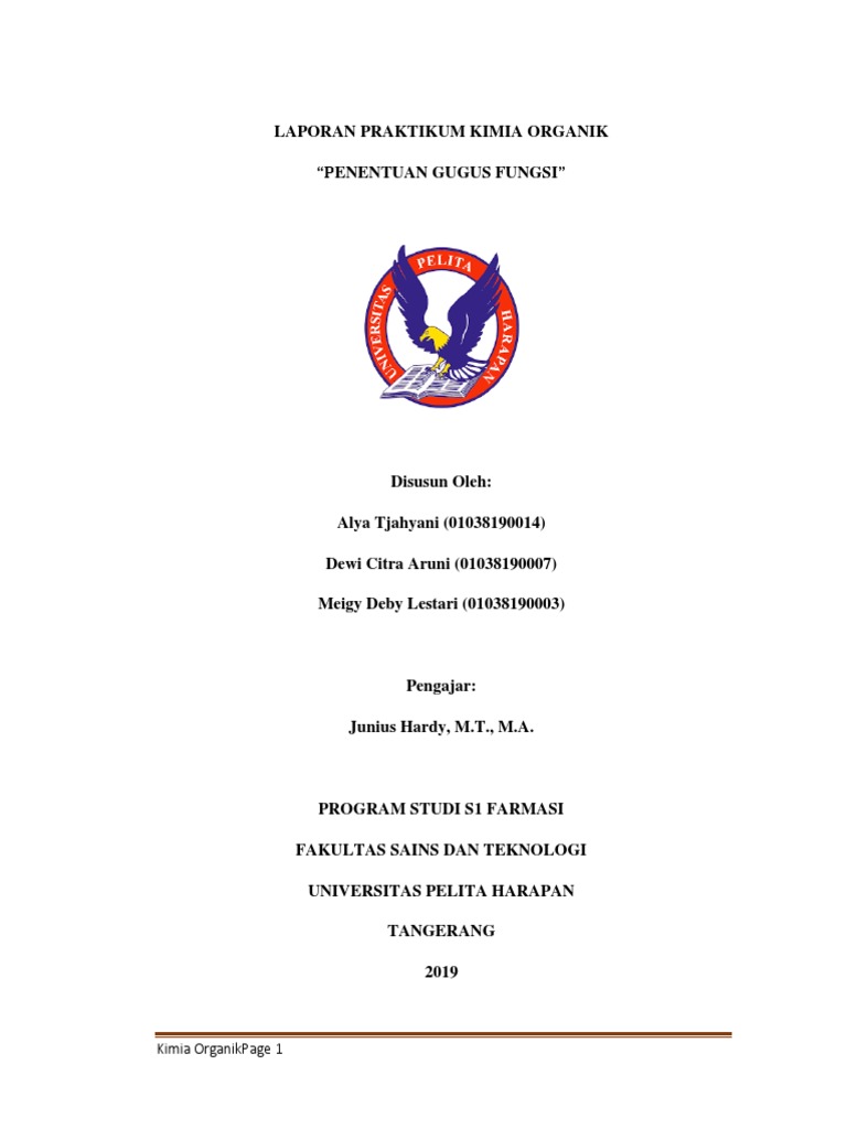 Penentuan Gugus Fungsional Senyawa Organik | PDF