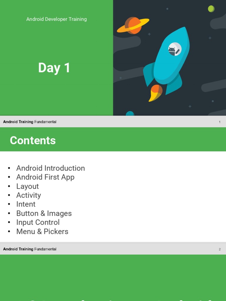 Android Tutorial | PDF | Android (Operating System) | Menu (Computing)