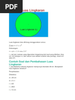 Flowchart Luas Dan Keliling Lingkaran Dengan Masukkan Berupa Jari-Jari ...