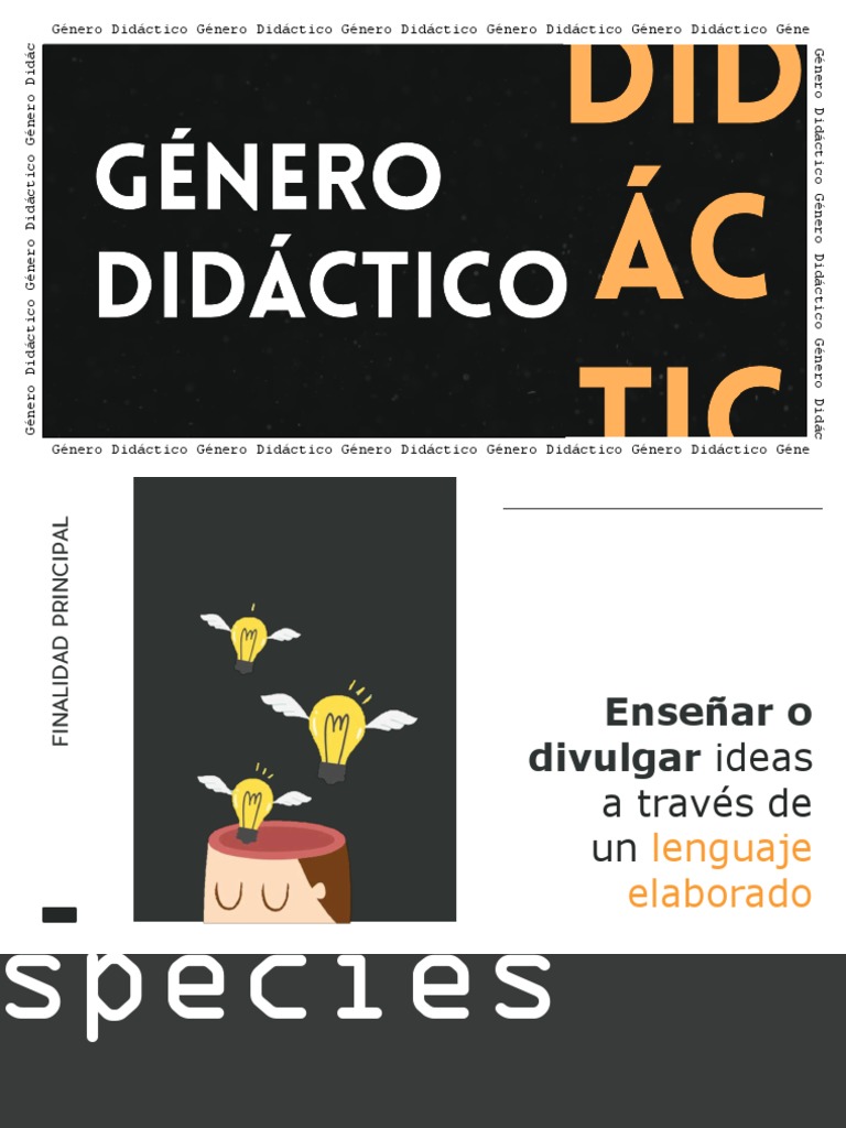 Género Didáctico | PDF | Fábula