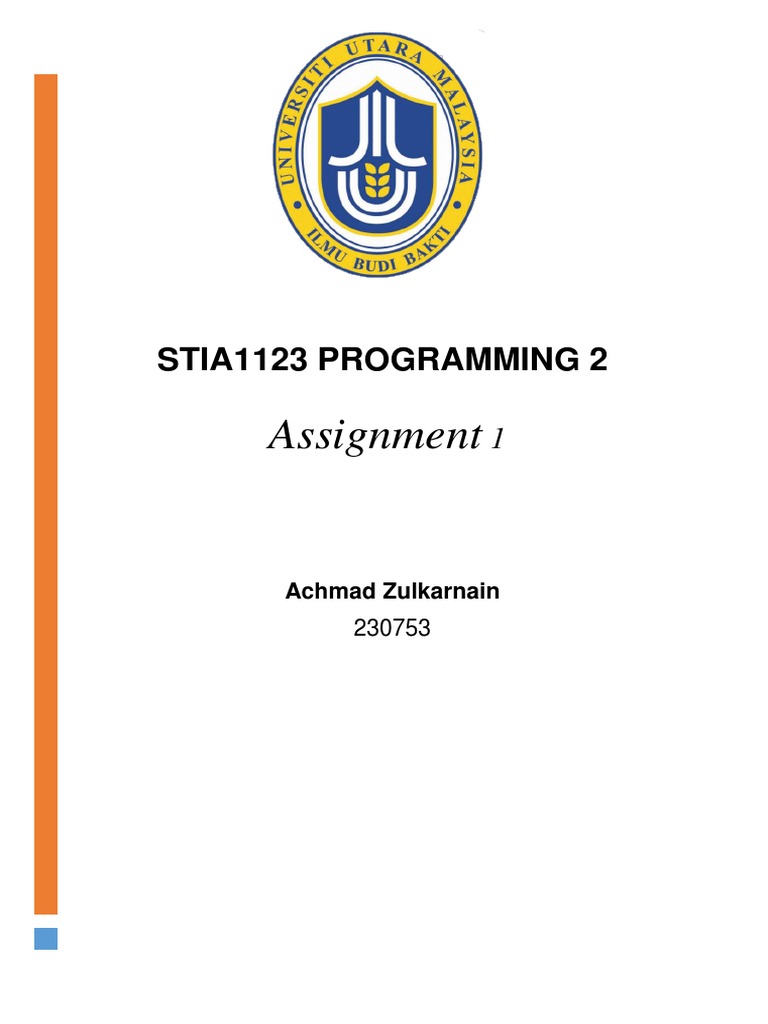 Assignment Java Programming 2 Pdf Method Computer Programming