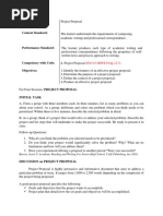 Project Proposal Parts of A Project Proposal | PDF | Risk | Risk Management