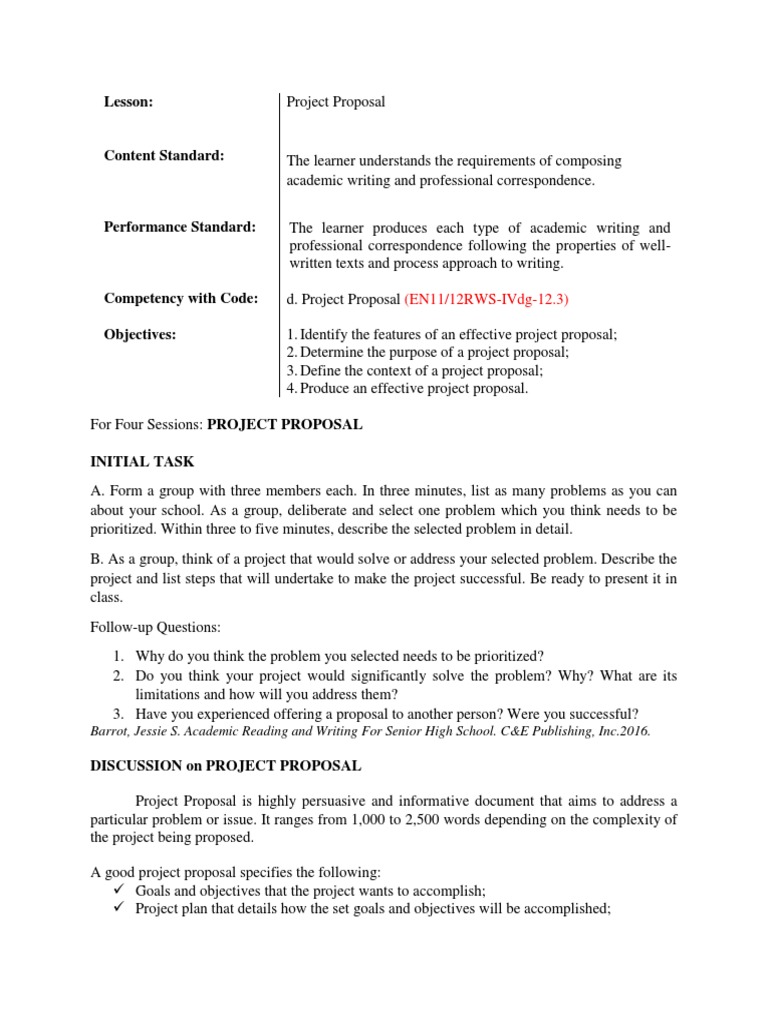 Project Proposal | PDF | Monitoring And Evaluation | Evaluation