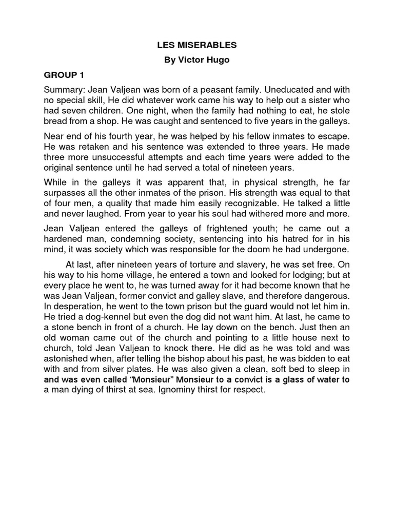 Les Miserables | PDF | Les Misérables