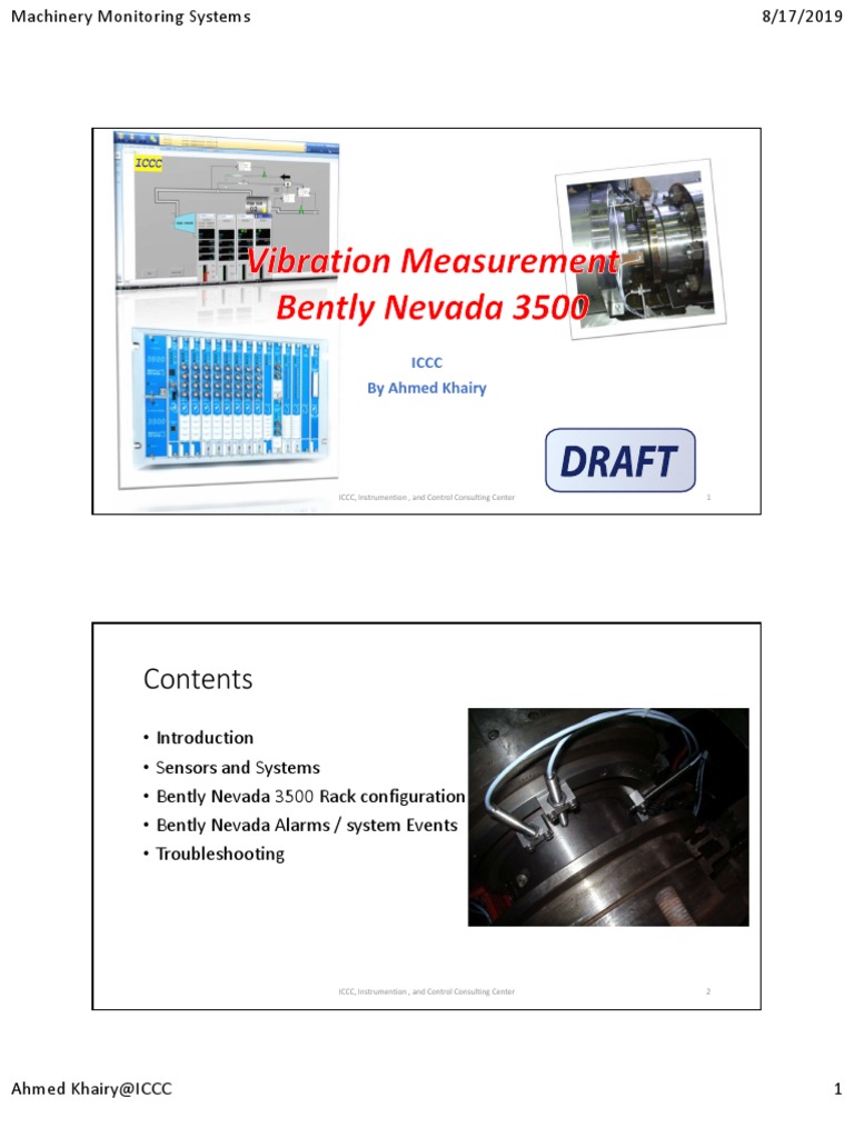 Bently Nevada3500.draft | PDF | Amplitude | Machines