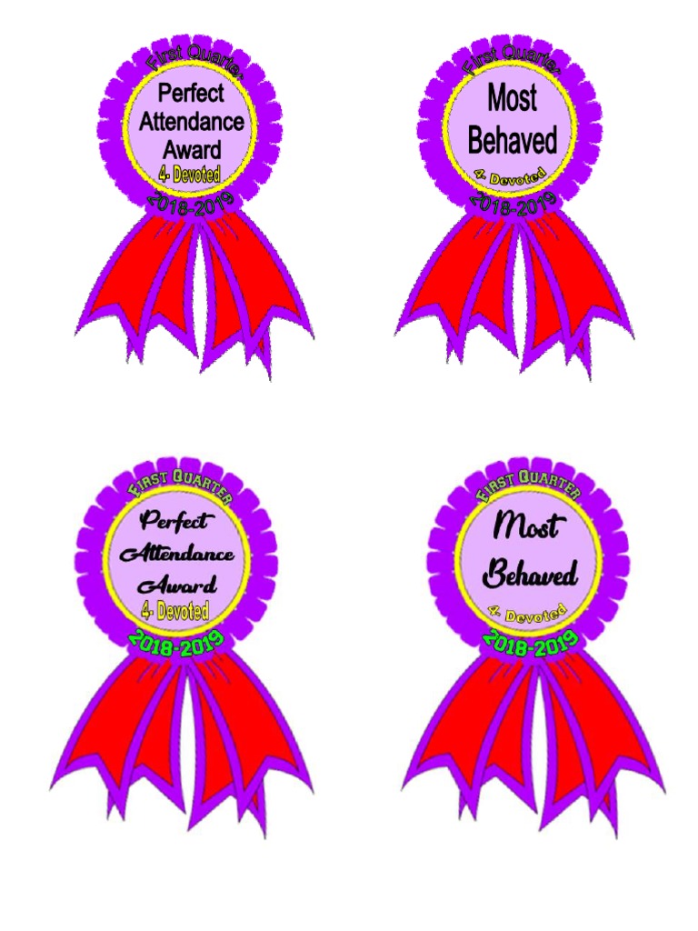 Most Behaved Award | PDF