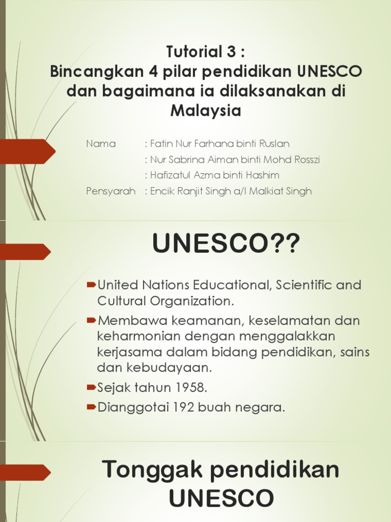 Tutorial 3-Tonggak Unesco | PDF