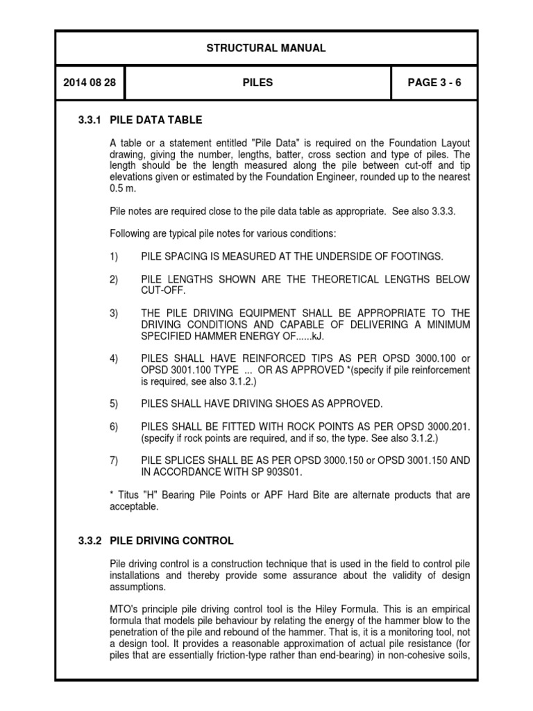 Hiley Formula for Pile Driving Control | PDF | Geotechnical Engineering ...