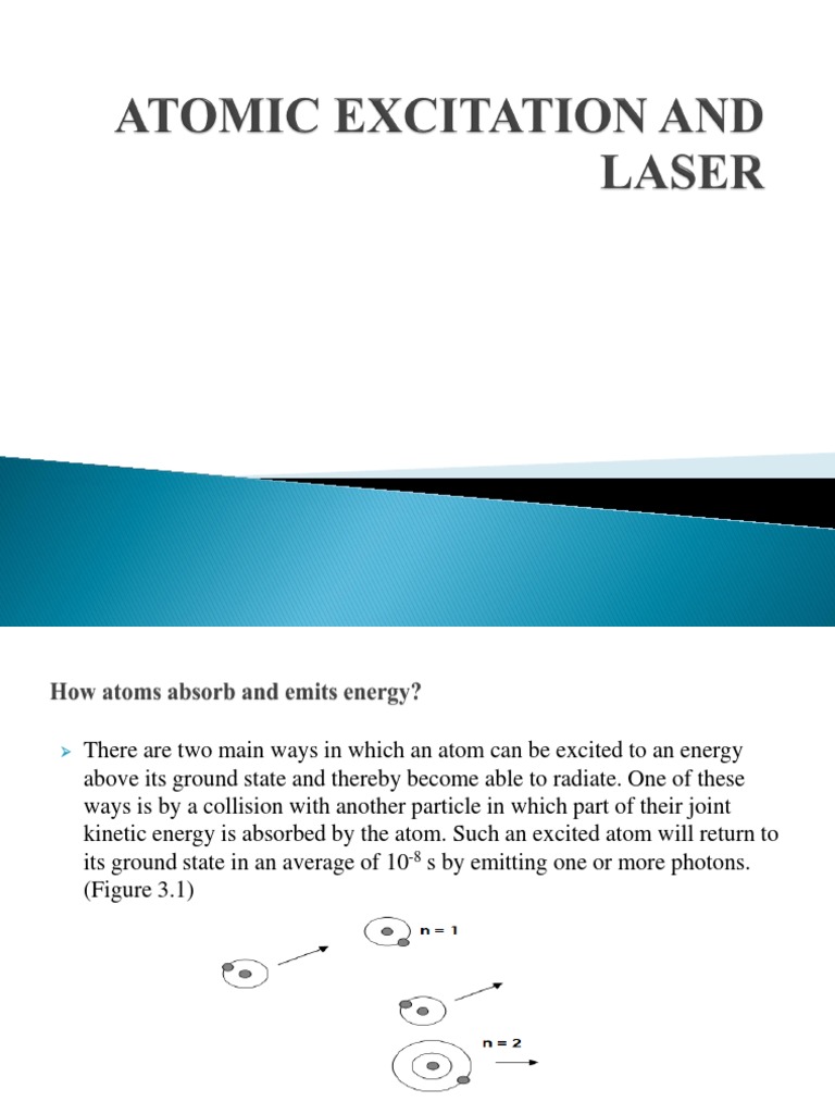 Photon Wavelengths in Atomic Excitation | PDF | Laser | Emission Spectrum