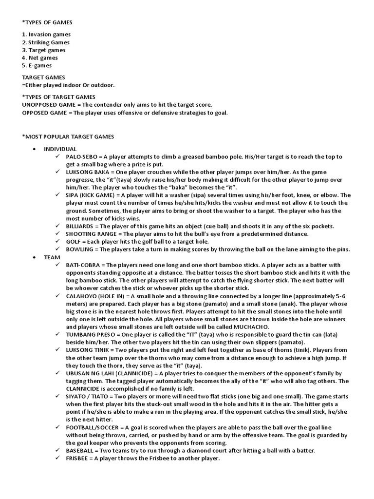 An In-Depth Exploration of Target Games: Types, Skills Developed ...