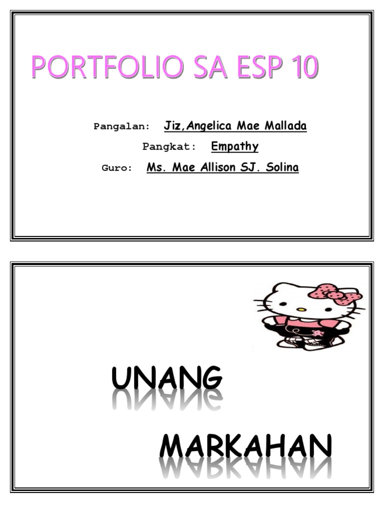 Portfolio Sa Esp 10 | PDF