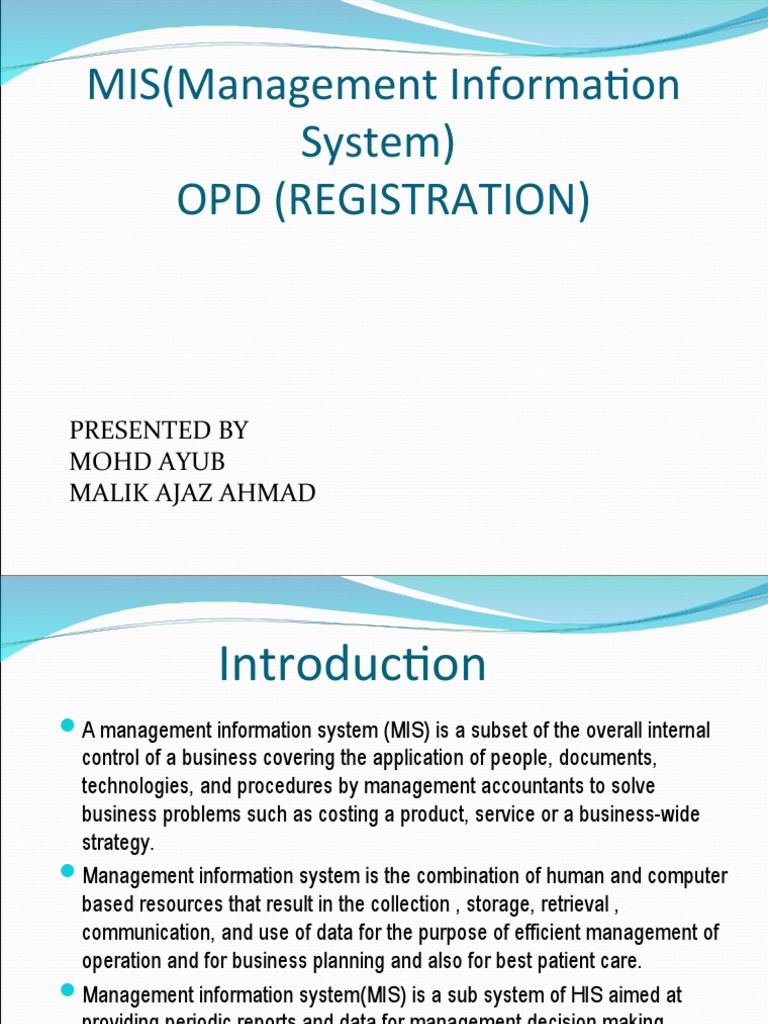 OPD Registration Process Guide | PDF | Management Information System ...